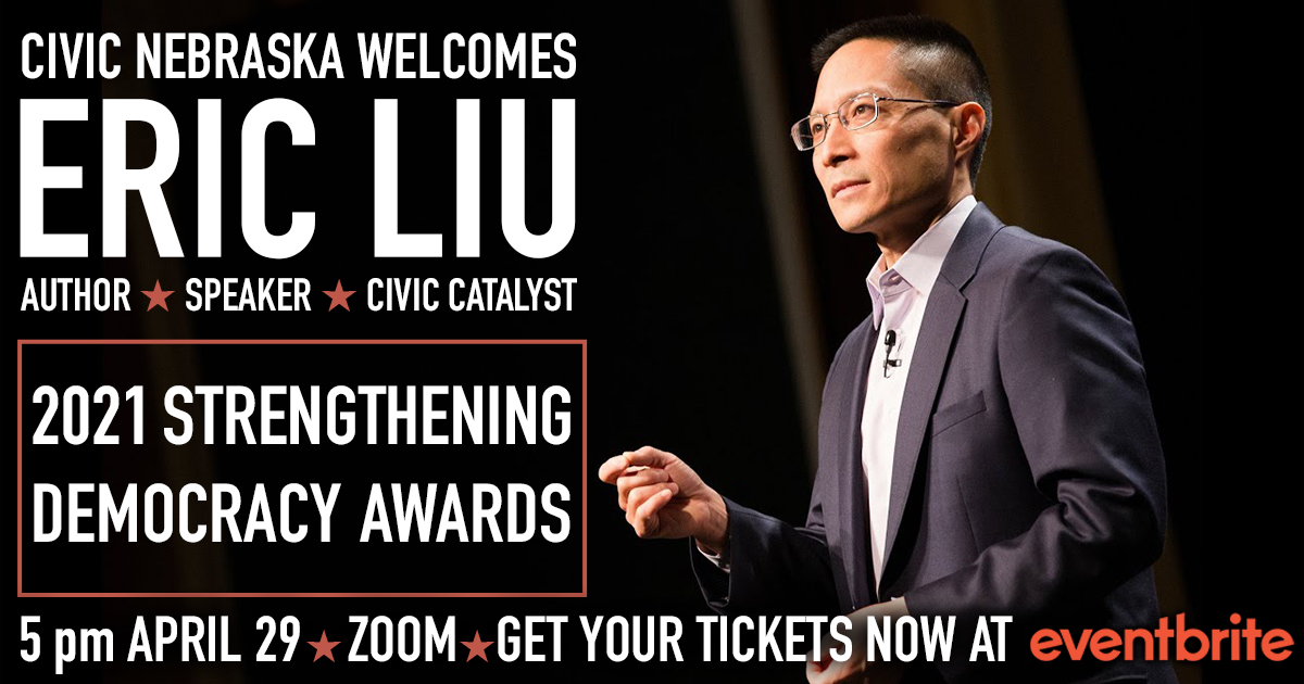 Eric Liu to keynote Strengthening Democracy Awards on April 29 - Civic ...